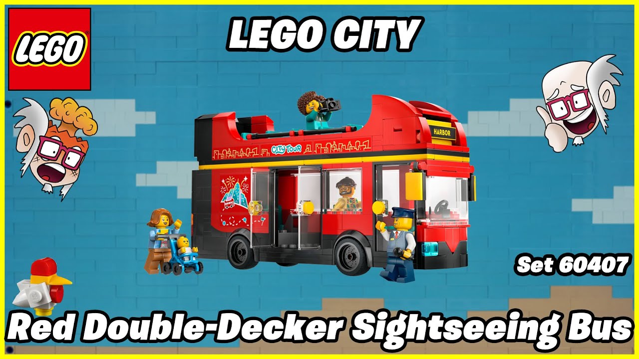 Build & Review: LEGO 60407 Red Double-Decker Sightseeing Bus - Iconic ...