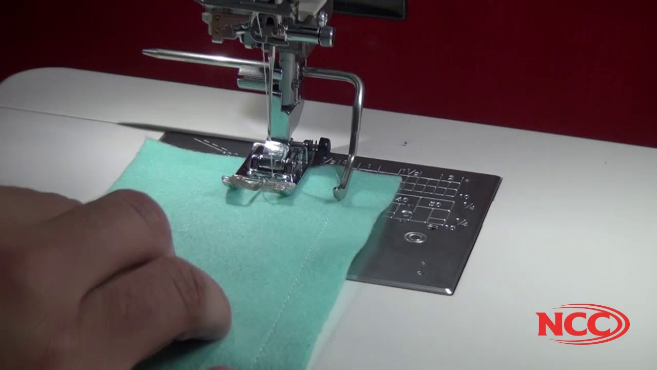 NCC미싱 CC-1877 파이오니아 직선재봉 (원단가이드) - YouTube