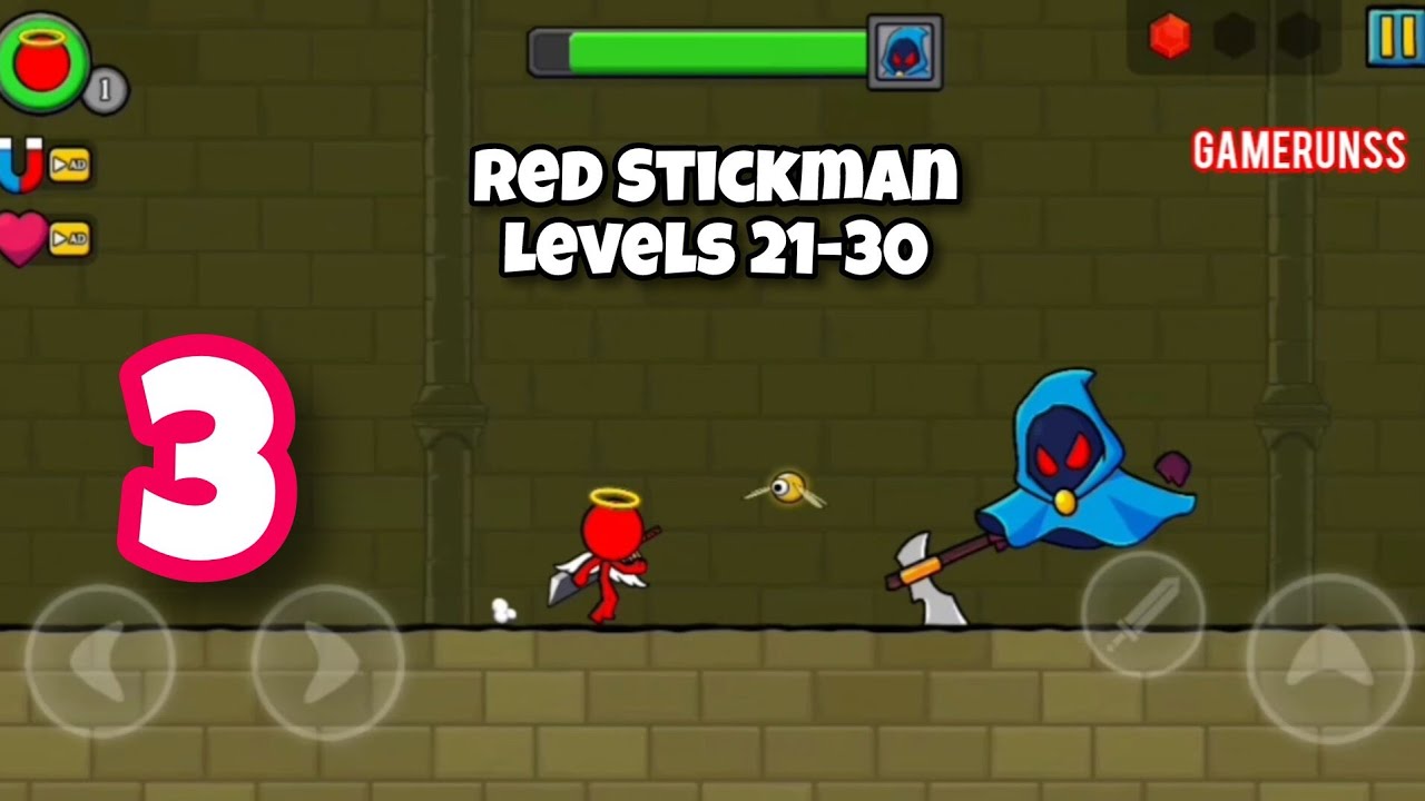 Red Stickman: Stick Adventure - Gameplay Walkthrough Android Part 3 ...