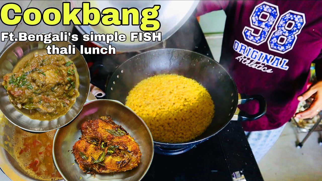 Cookbang:)Bengali's simple fish thali 🌟 Doi katla 🌟 delicious masala ...