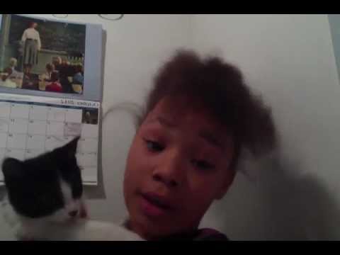 Tati & her Cry Baby Kitty ' LeBron ' - YouTube