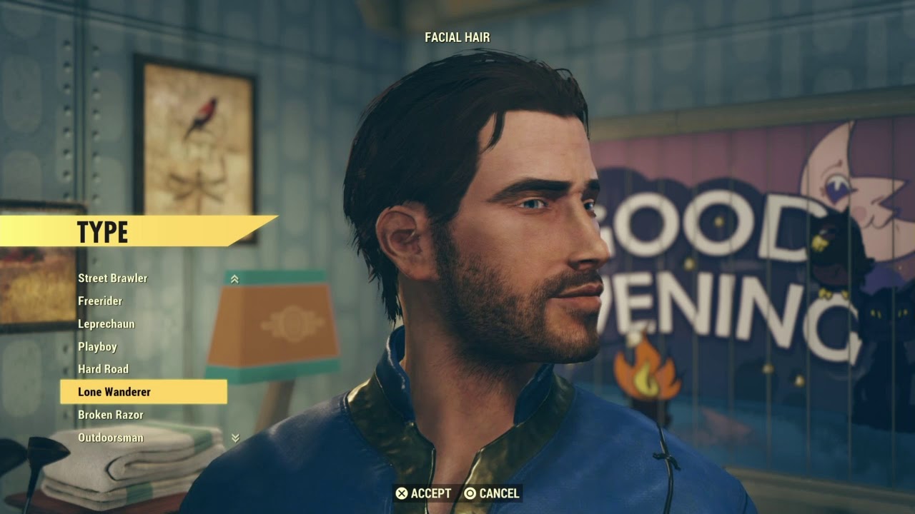 Fallout 76 Male Character Creation Youtube
