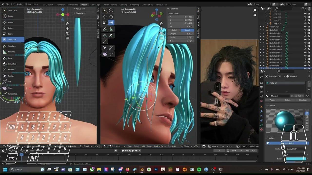 Sims 4 Hair Meshing Tutorial - YouTube