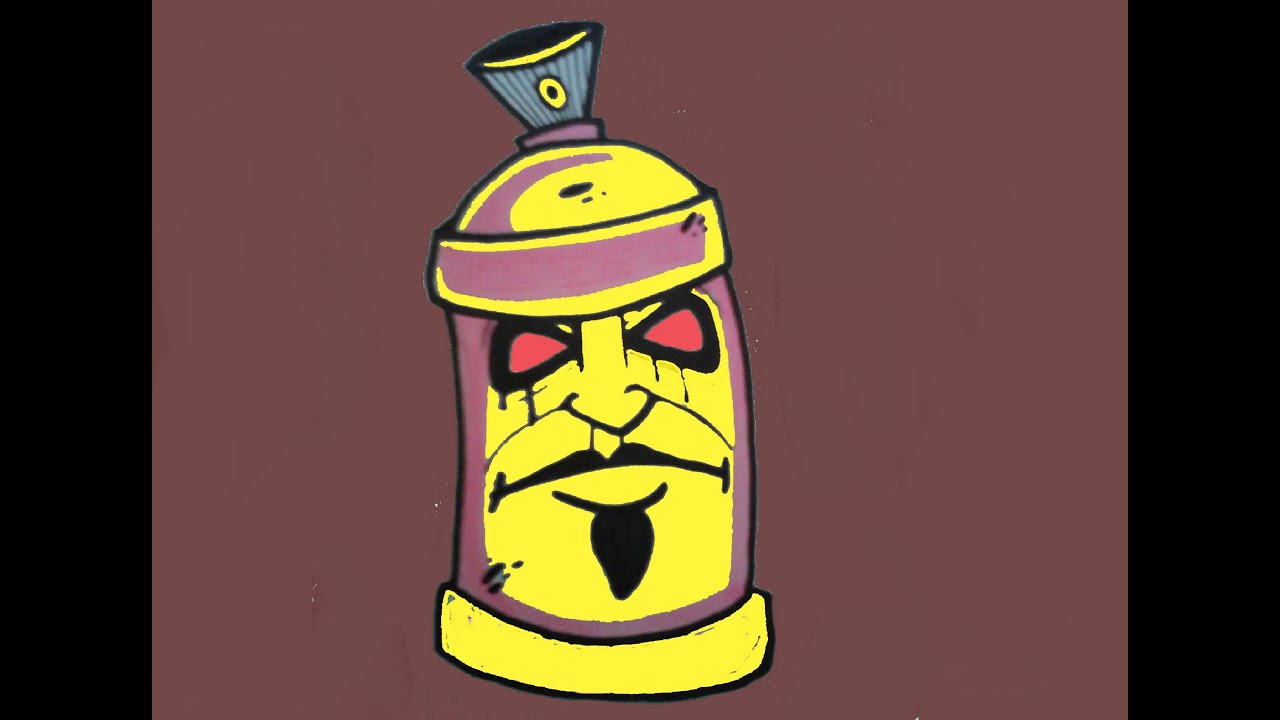 How to Draw a Graffiti Character - Nter - (Strikes Back) - YouTube