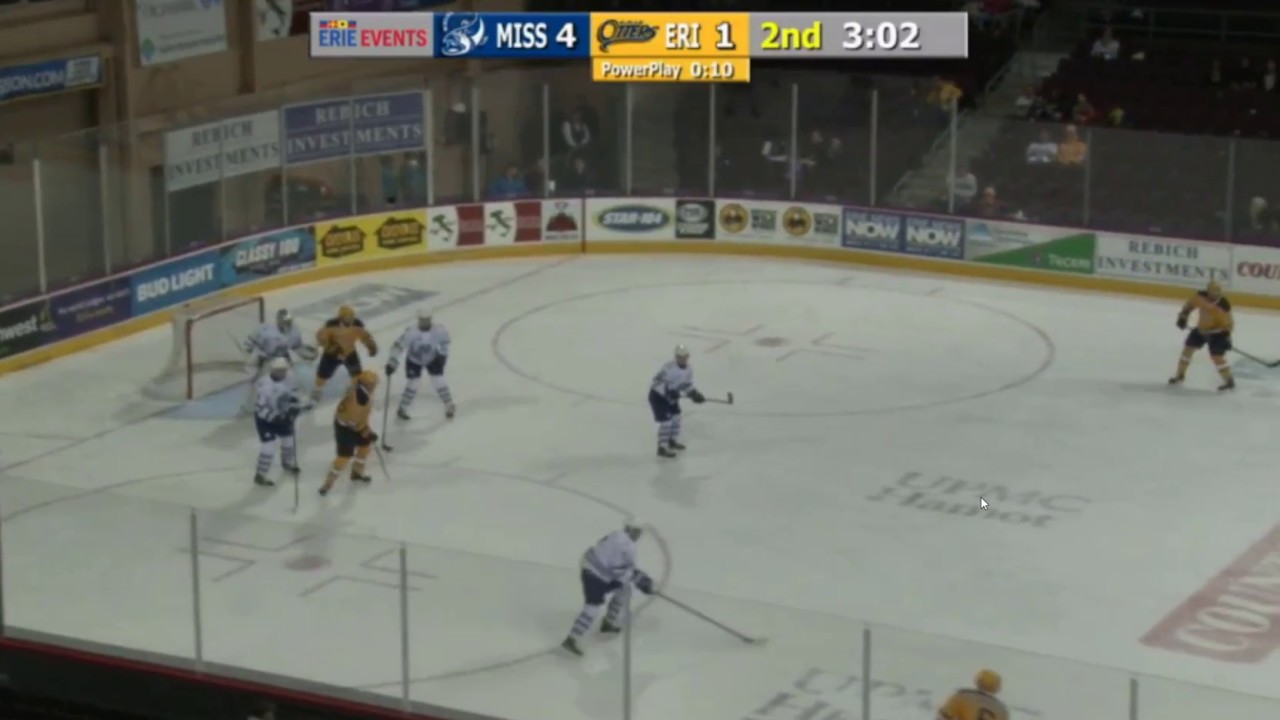 Jake Ingham's second-period saves in win at Erie -- 1/3/18 - YouTube