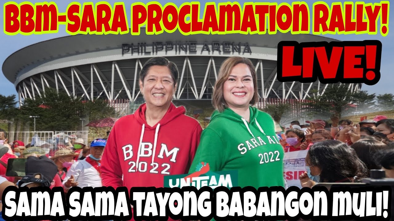 LIVE COVERAGE! BBM SARA PROCLAMATION RALLY! PANALO NA!! - YouTube