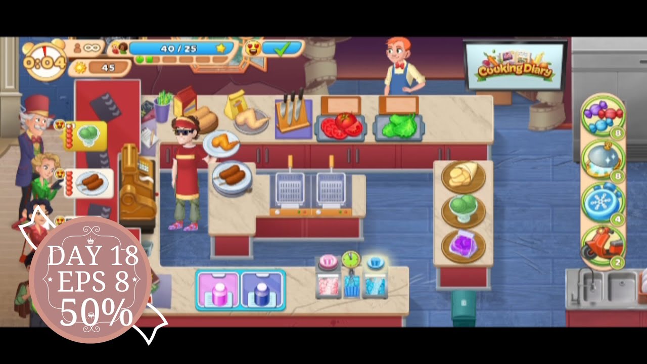 Cake Shop - Day 18 Ep 8 - 50% Cooking Diary - YouTube