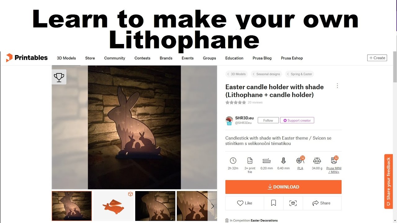 Learn to make a Lithophane - YouTube