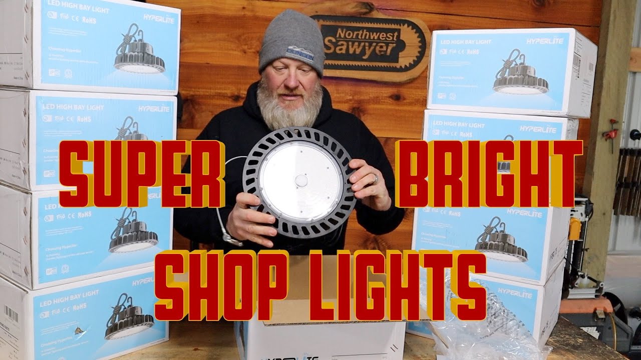 1,800 Watts Of HYPERLITE LEDs For My NEW SHOP! - YouTube