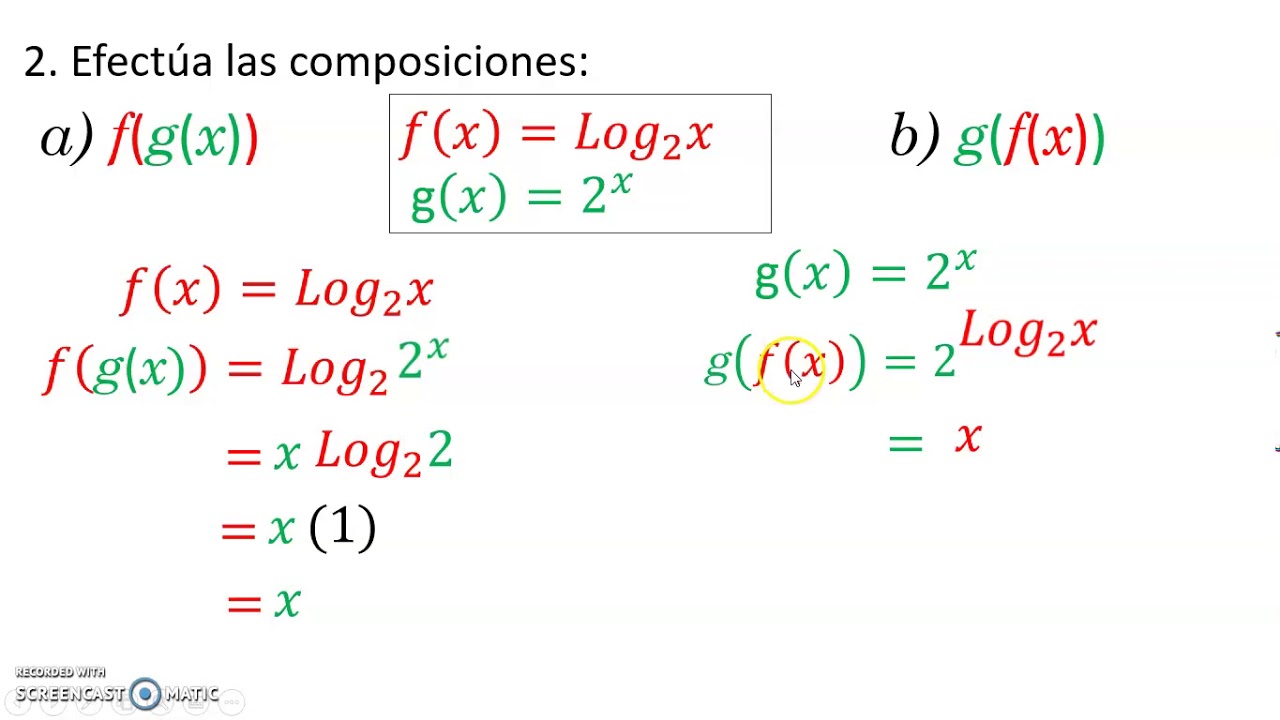 Segundo U5 2.6 Relación entre las funciones exponencial y logarítmica ...