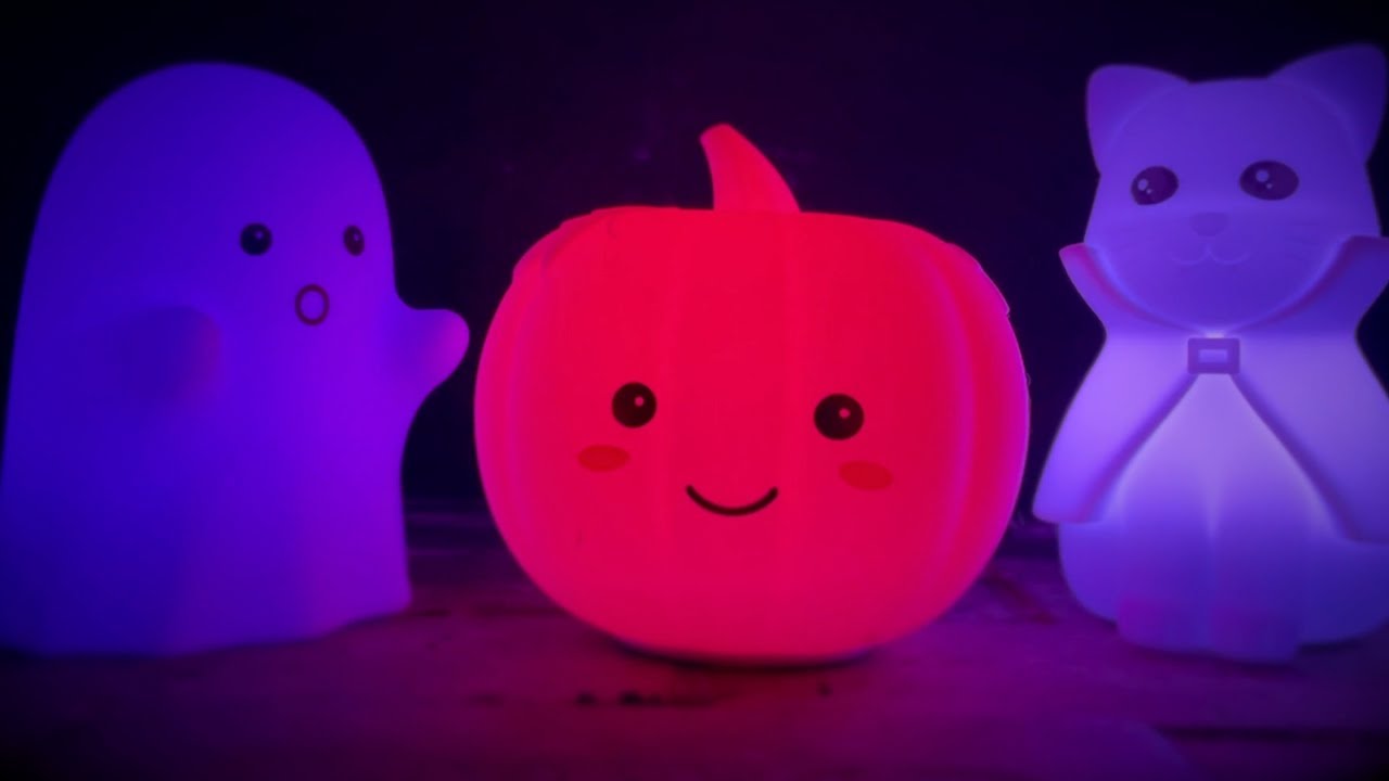 Color Changing Ghost, Pumpkin, And Spooky Cat Night Lights - Halloween ...