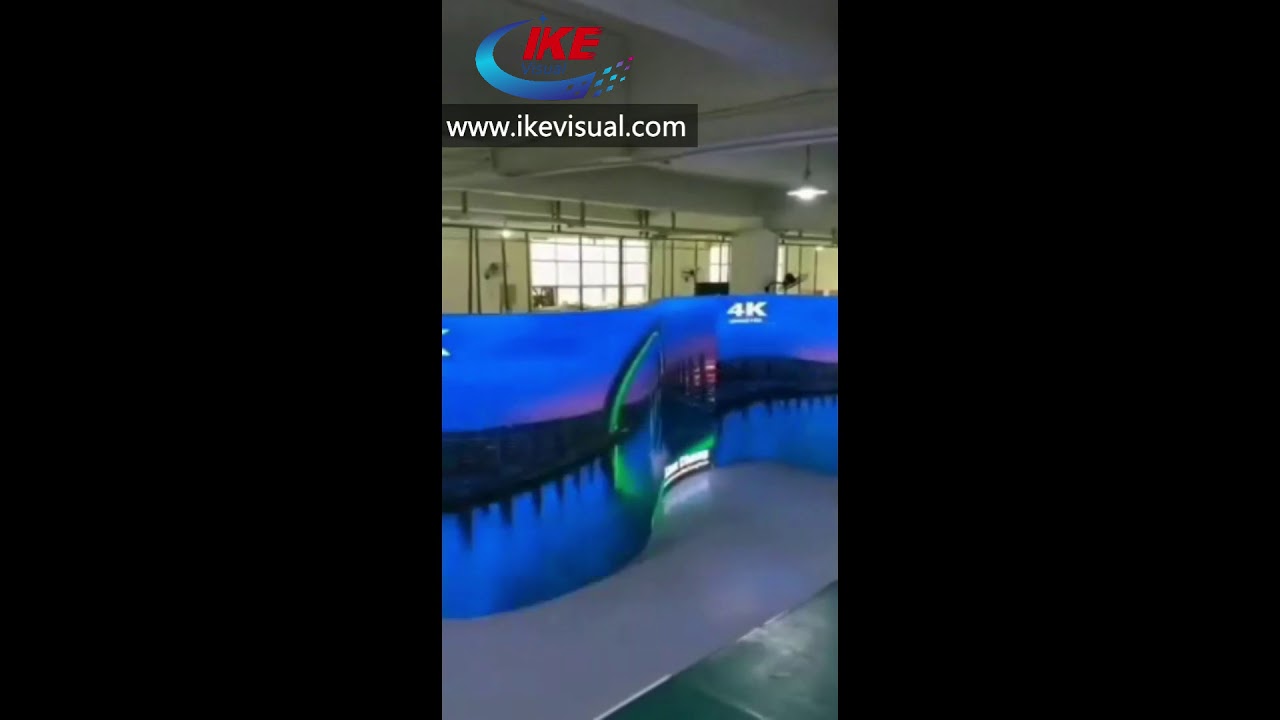 Convex or Concave Flexible LED Display For Rental Application - YouTube