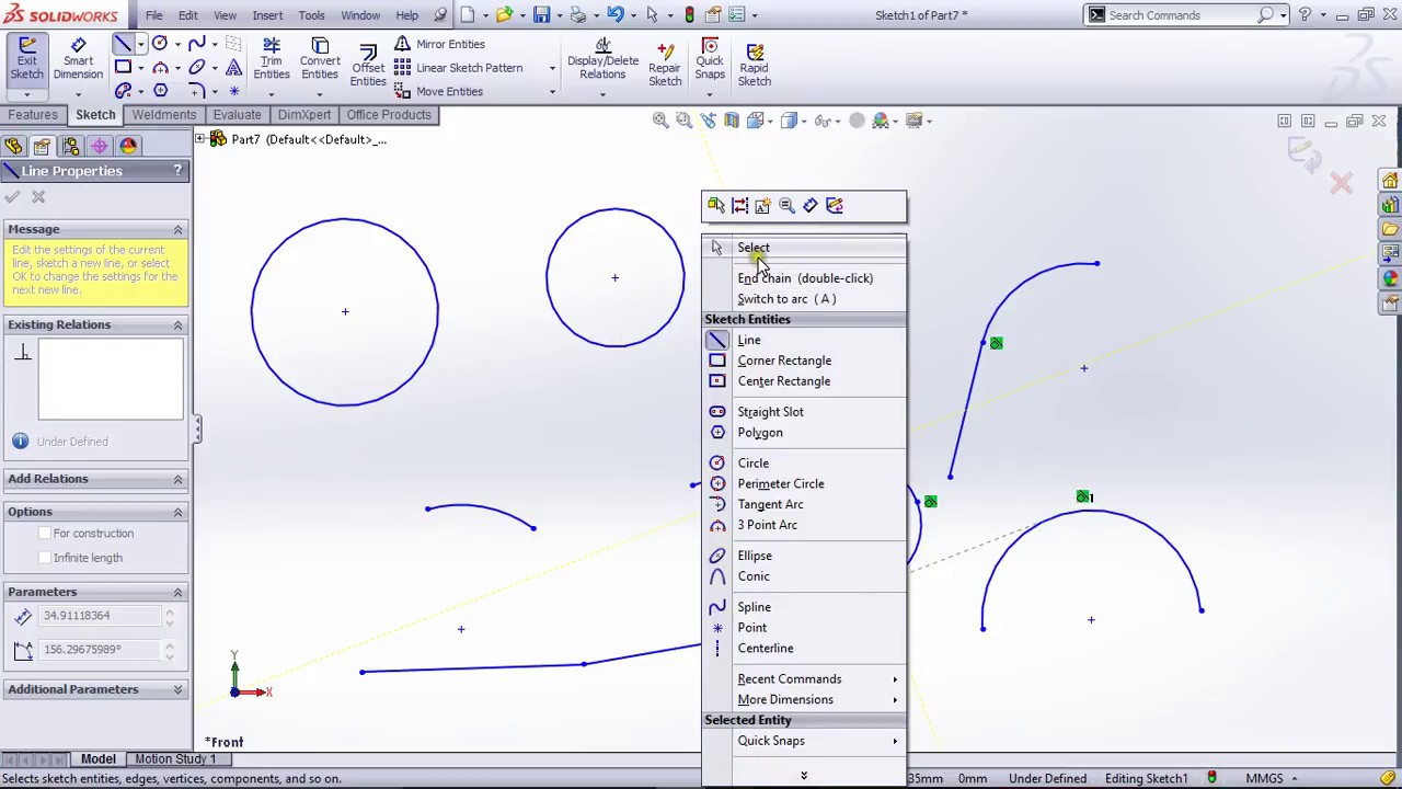 Circle And Arc Command | Basics Of Solidworks | Part 1.2 - YouTube