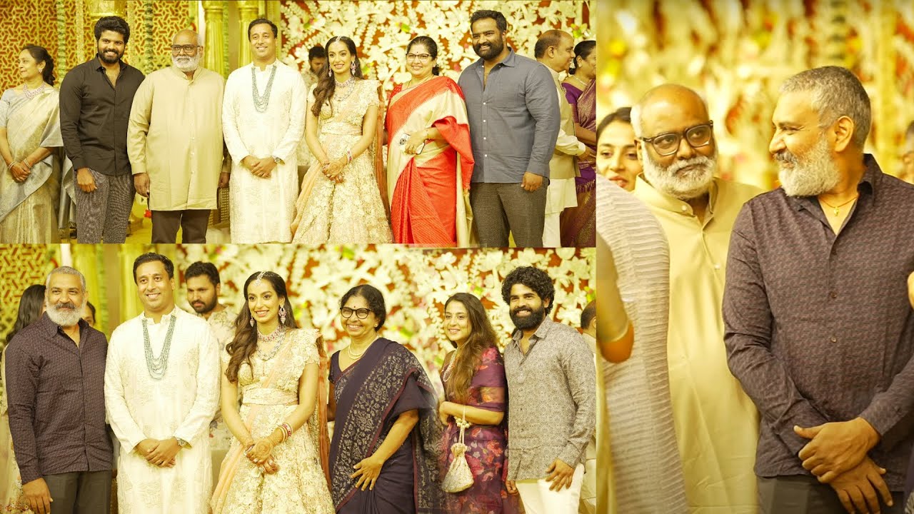SS Rajamouli & MM Keeravani Family Exclusive Visuals At Producer KL ...