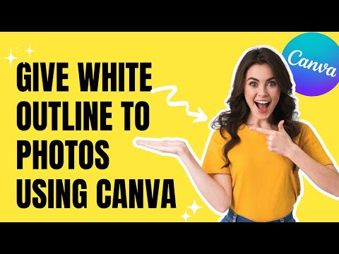 How to Add a white outline to Image in canva - YouTube