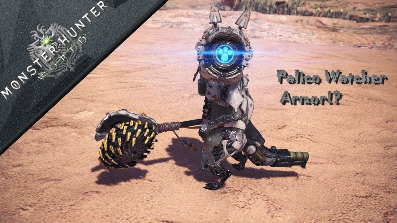 Monster Hunter World Palico Watchers armor!? - YouTube