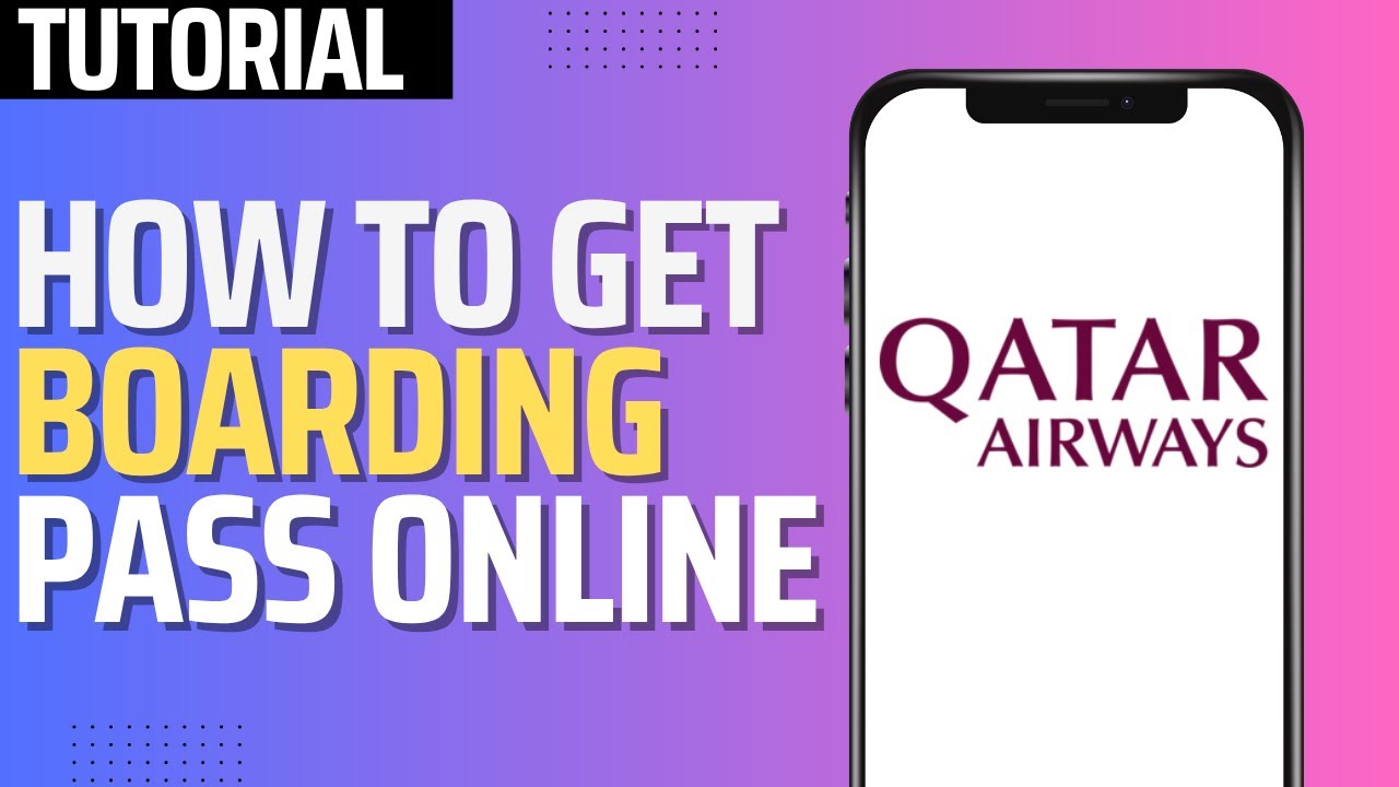 How To Print Boarding Pass on Qatar Airways - YouTube