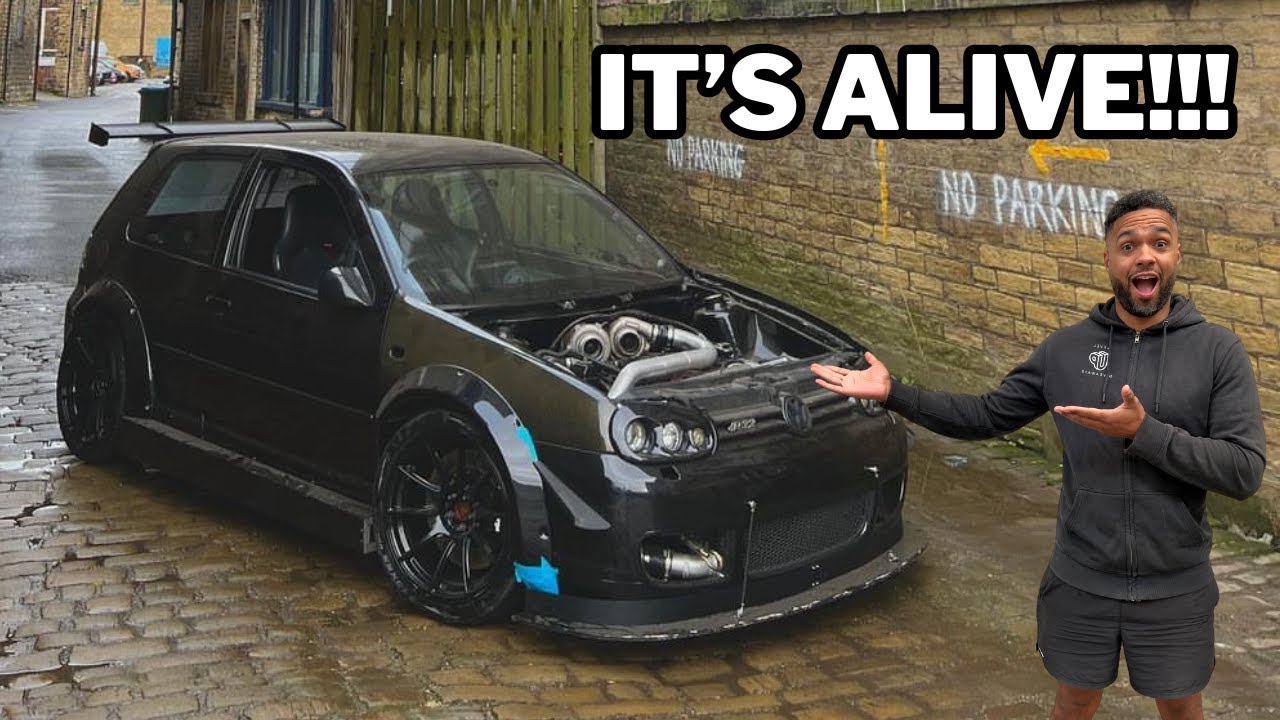 MK4 R32 TWIN TURBO - FIRST START - YouTube