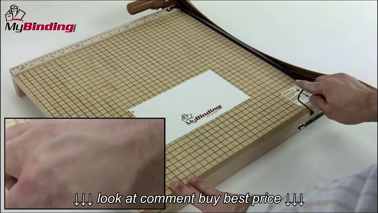 Swingline Ingento 18 inch Maple Guillotine Paper Cutter - YouTube