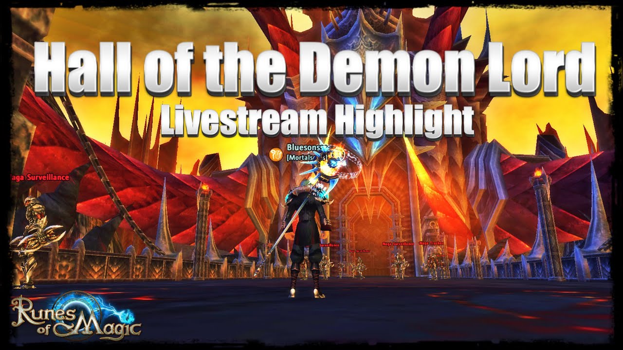 Runes of Magic - Hall of the demon lord (Livestream Highlight) - YouTube