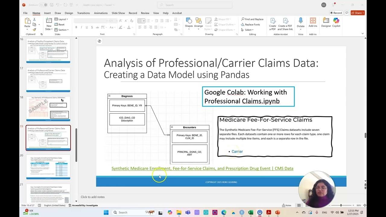 Analysis of Professional/Carrier Claims Data with Python Pandas - YouTube