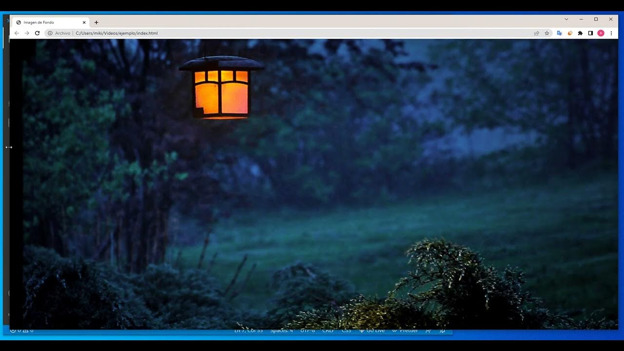 como PONER una IMAGEN de FONDO en HTML (visual studio code) 😱 - YouTube