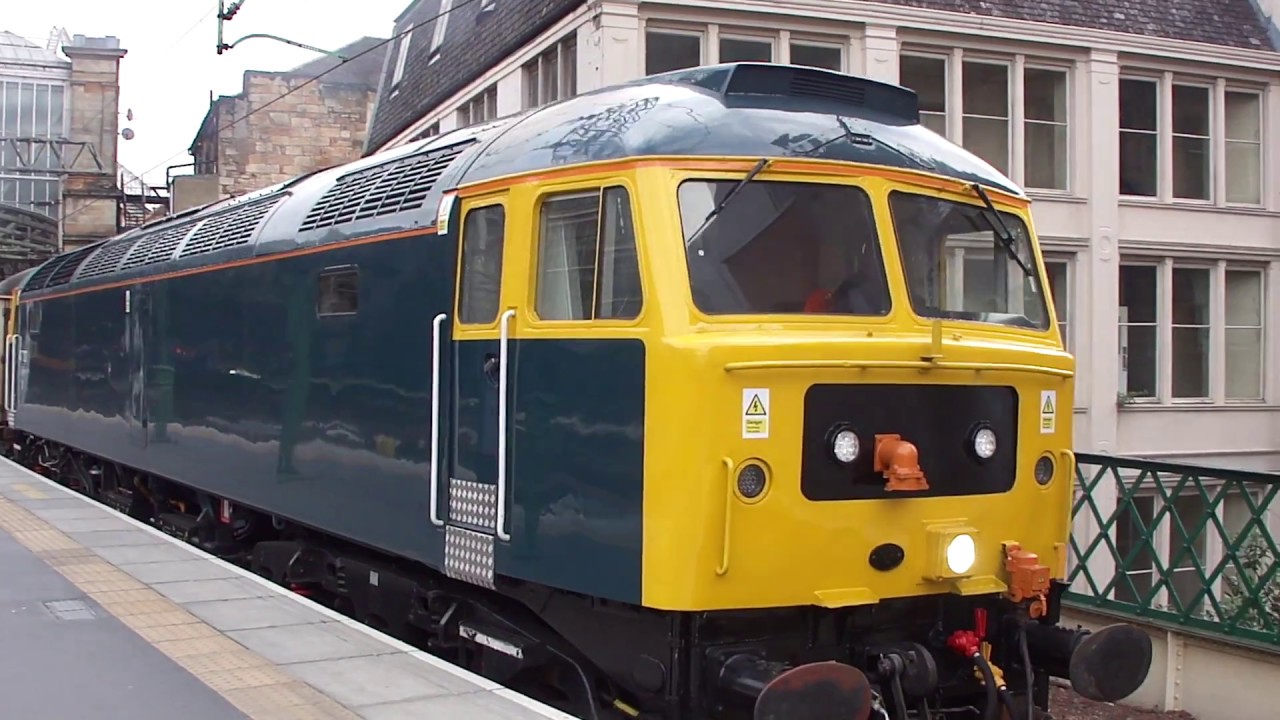 Class 47 No. 47727 leaving Glasgow Central - YouTube
