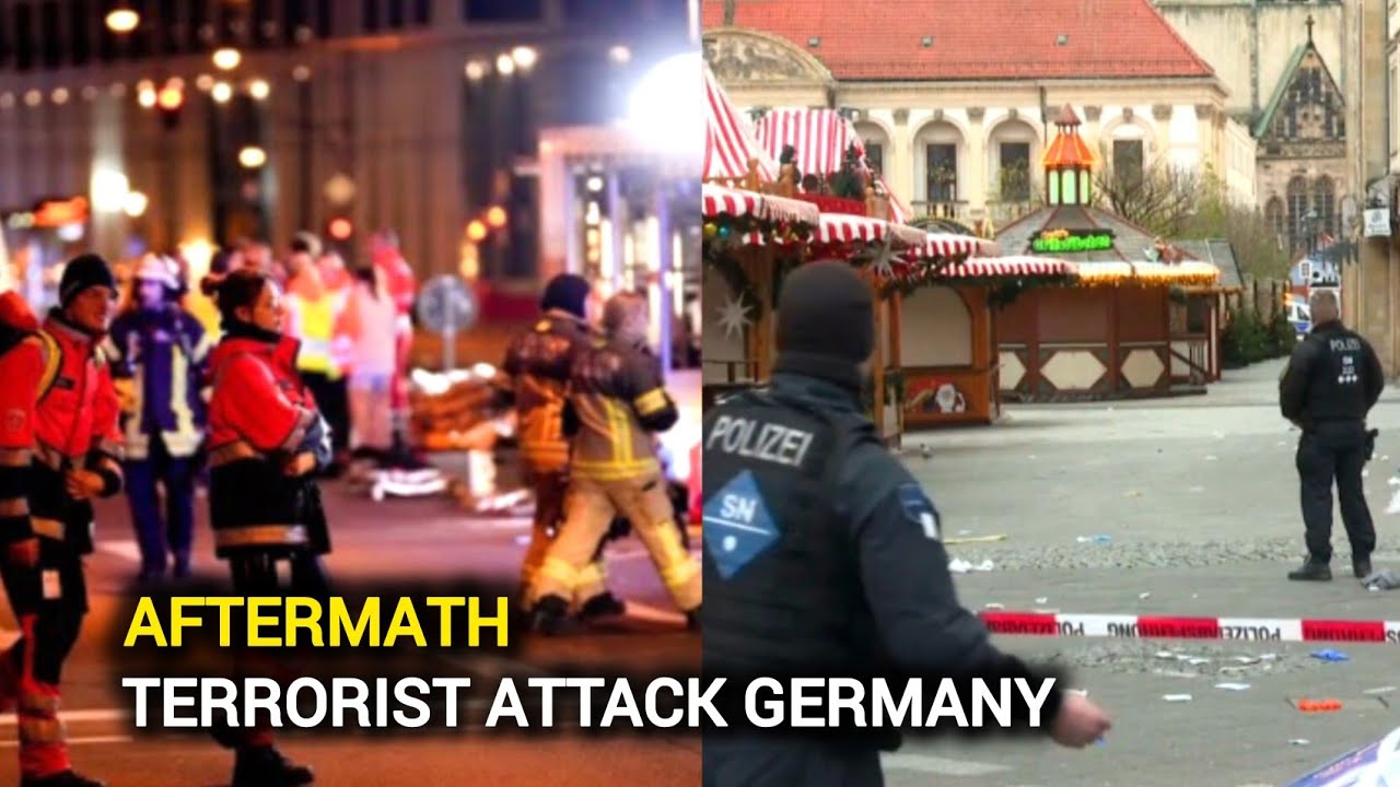 Moment at German Christmas market the morning after deadly attack ...