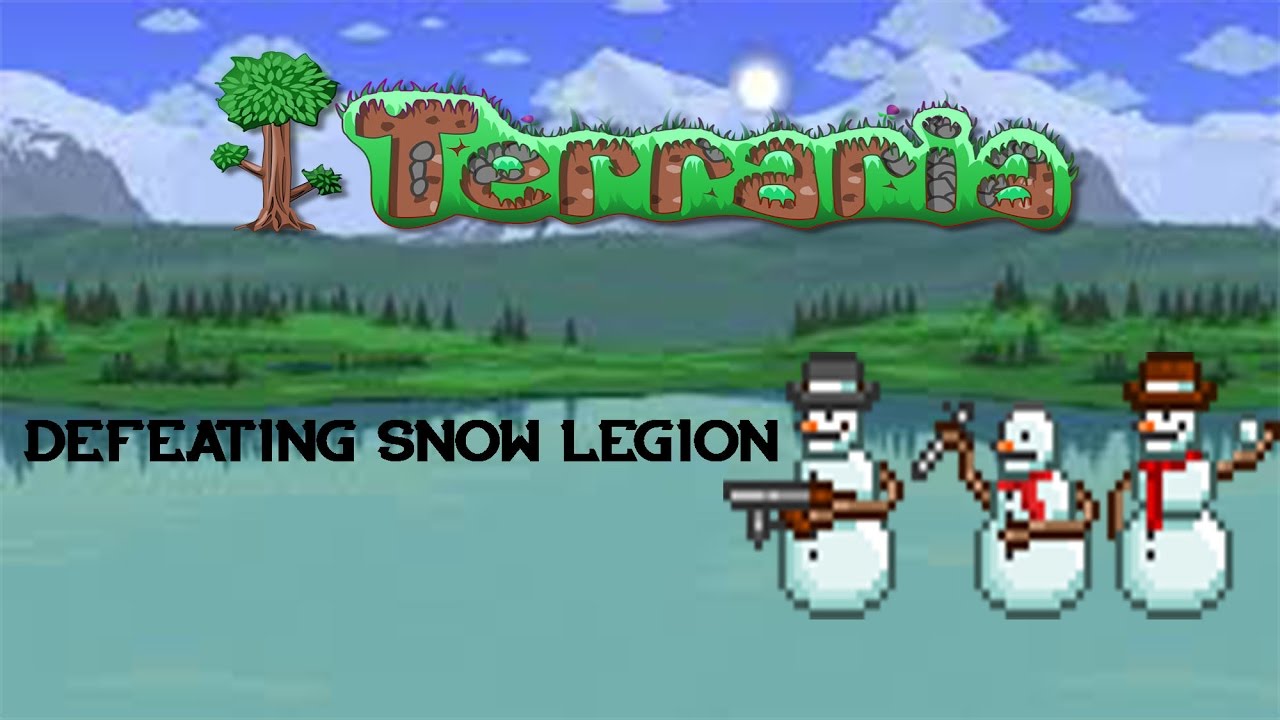 (Terraria) DEFEATING snow legion!! - YouTube
