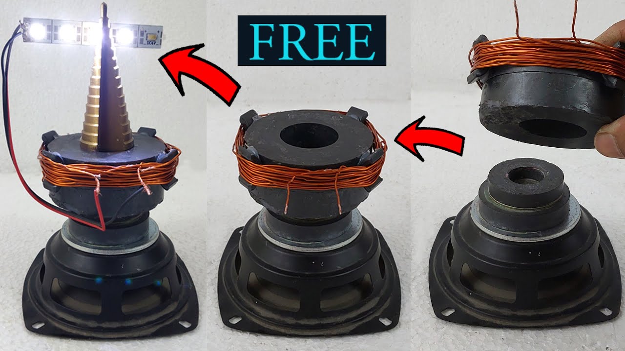 Free Energy Generator Coil Self Running Using By Speaker Magnet 100% - YouTube