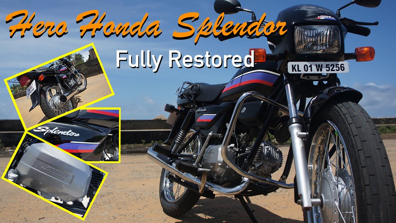 Hero Honda Splendor Restored (Kerala) - YouTube