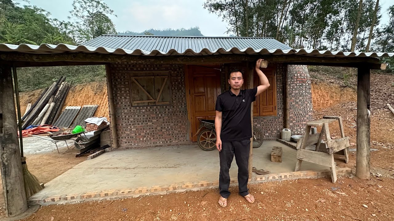 FULL VIDEO : the process of building Jhony's permanent house on the ...