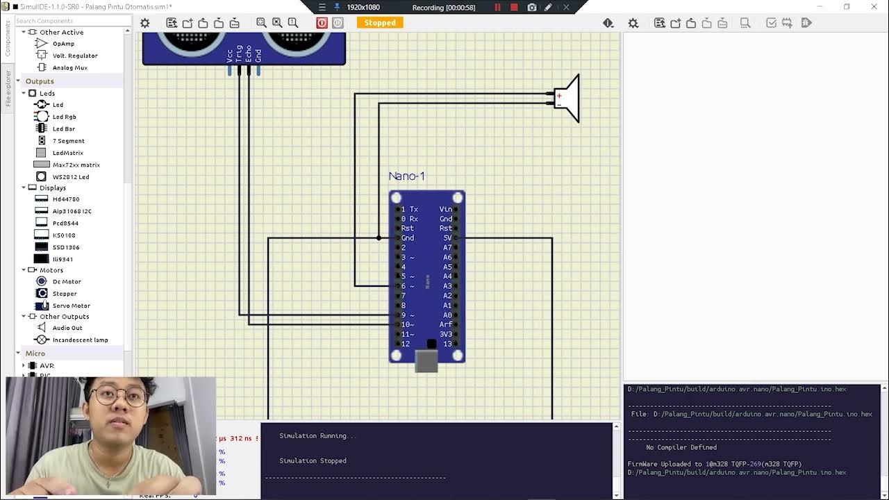 TUGAS MEMBUAT PALANG PINTU OTOMATIS MENGGUNAKAN ARDUINO - YouTube