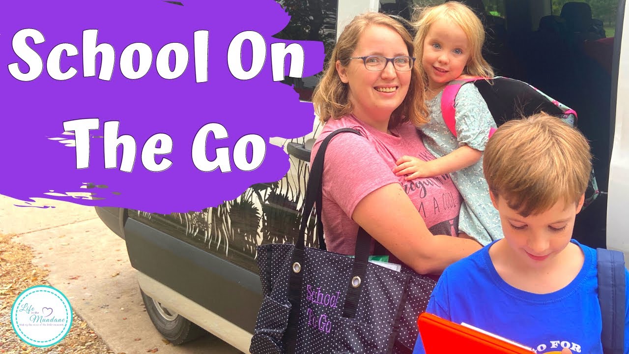 How To Homeschool ON The Go || Tips For Homeschooling In The Car || Car ...