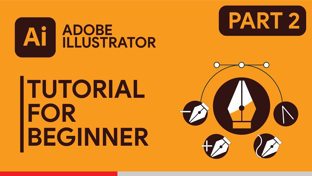 Adobe Illustrator Tutorial For Beginner | Part - 2 | Pen Tool, Reshape ...