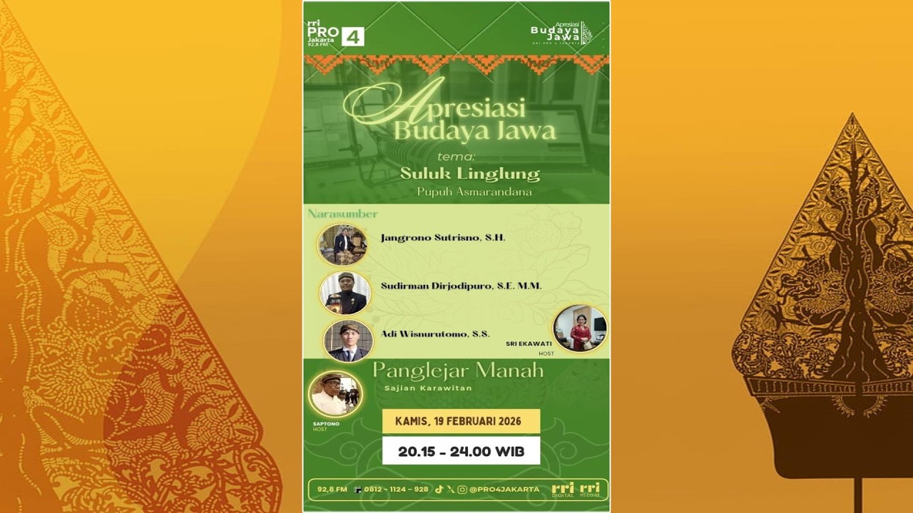 Suluk Linglung - Pupuh Asmarandana | RRI Pro 4 Jakarta - YouTube