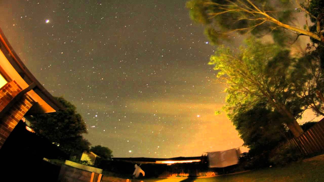 Midnight Backyard Timelapse - YouTube