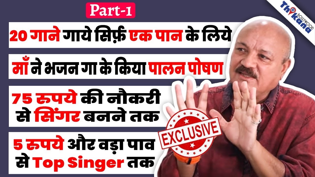 EXCLUSIVE Interview Of Singer/ Actor Arun Bakshi On Bollywood Thikana ...