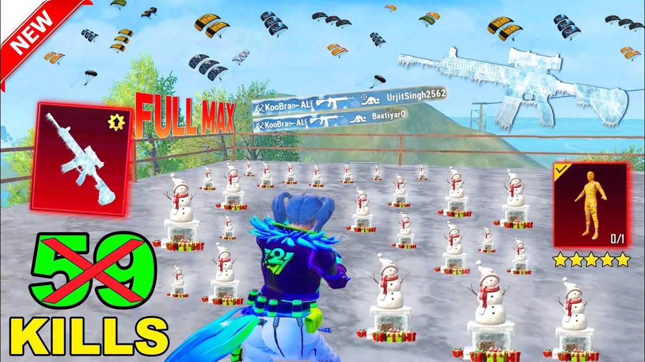 🥶 M416 GLACIER FULL MAX-OUT GAMEPLAY PUBG MOBILE LITE | M416 GLACIER ...