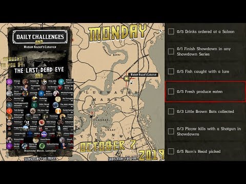 Daily Challenges Madam Nazar Ram's Head Little Brown Bat Locations RDR2 ...