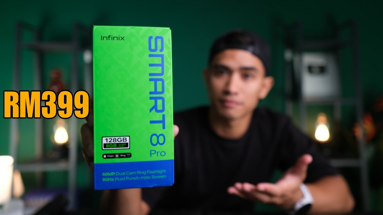 RM399 ada 50MP & 90Hz Display ! Unboxing Infinix Smart 8 Pro - YouTube