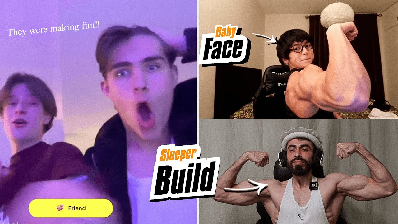 Baby Face & Sleeper Build Duo 💪 Part 2 | Flexing & Trolling Omegle ...