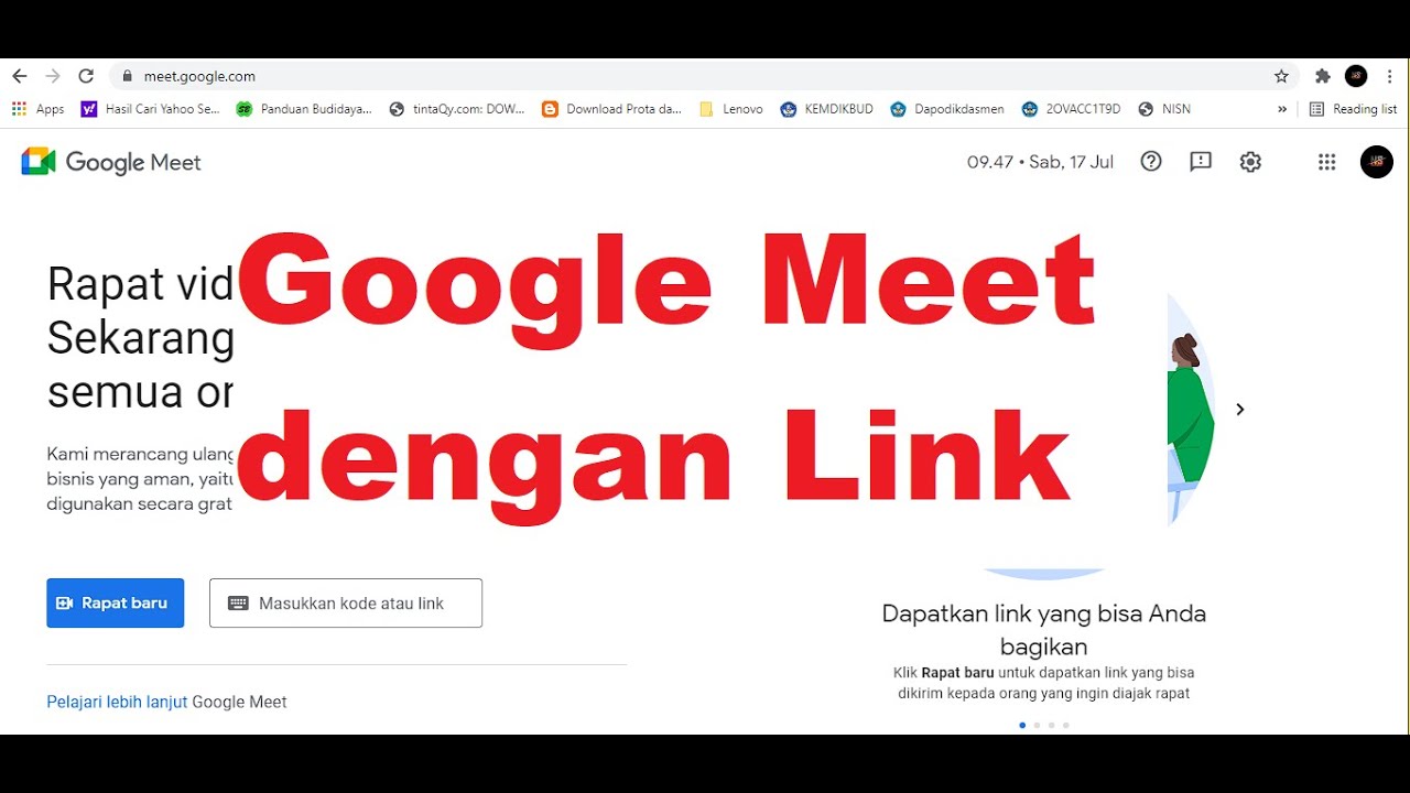 Tutorial Google Meet dengan Link (Buat Rapat Untuk Nanti) - YouTube