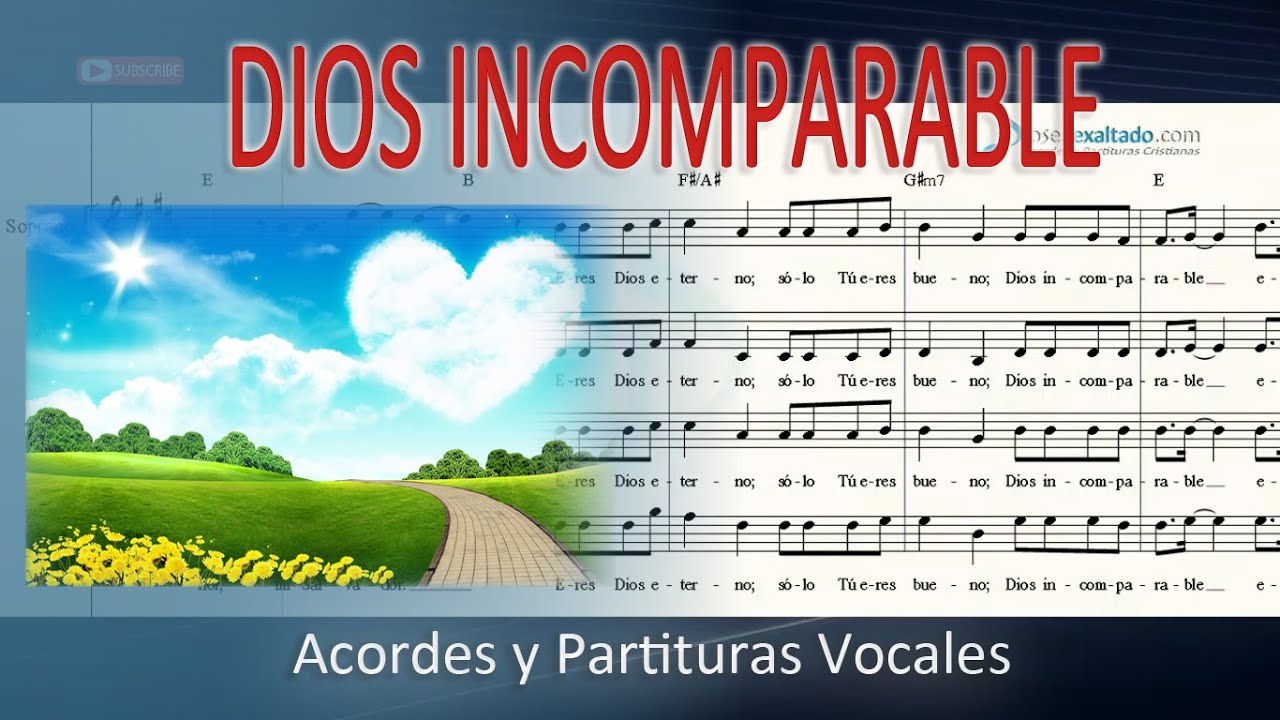 DIOS INCOMPARABLE 🔥 - VOCES CORALES I SATB 🎤 Partituras Vocales 🎵 ...