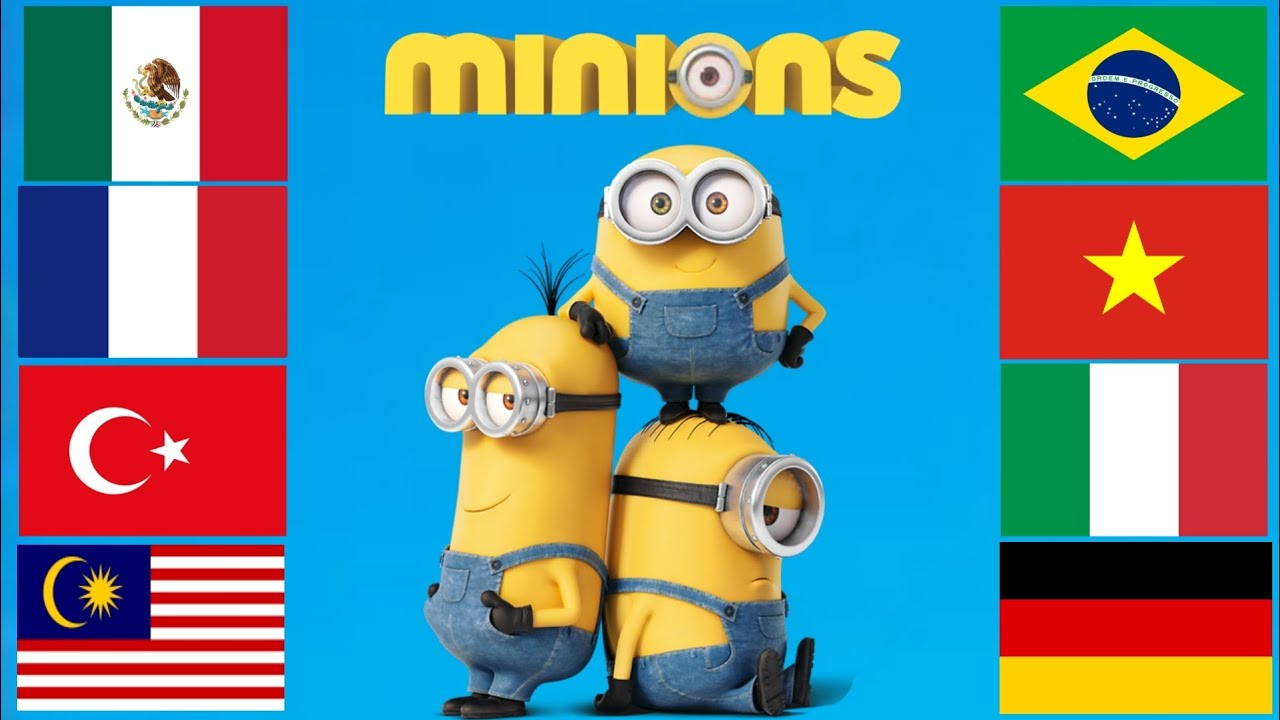 Minions in different languages meme - YouTube