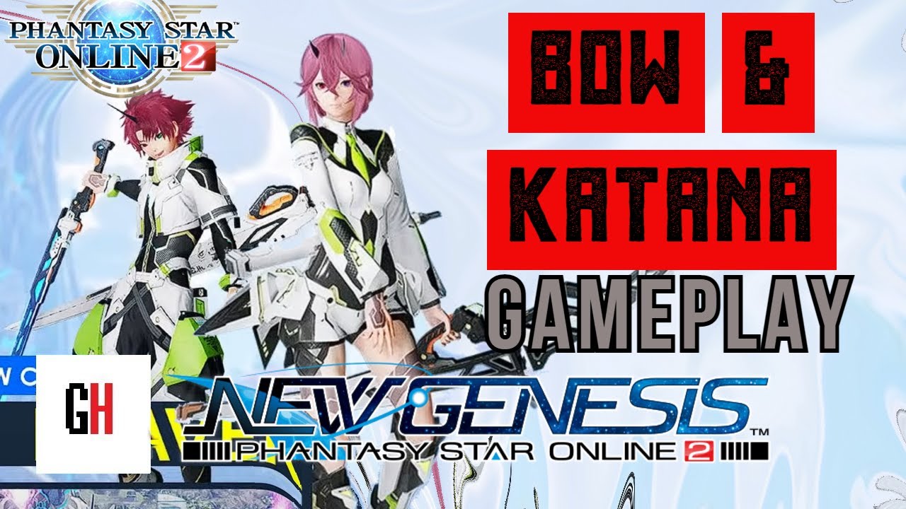 PSO2 NGS Braver Katana And Bow Gameplay - YouTube