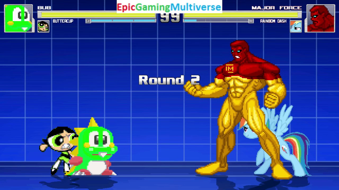 Buttercup The Powerpuff Girl & Bub The Bubble Dragon VS Major Force ...