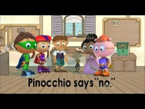 Super Why Short Clip in 4K Pinocchio Can't Say “YES”
