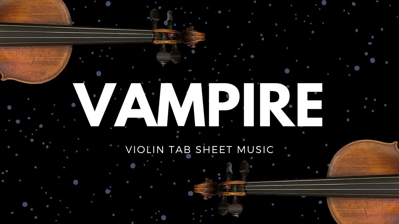 Vampire - Olivia Rodrigo, Violin Tutorial, Violin TAB - YouTube