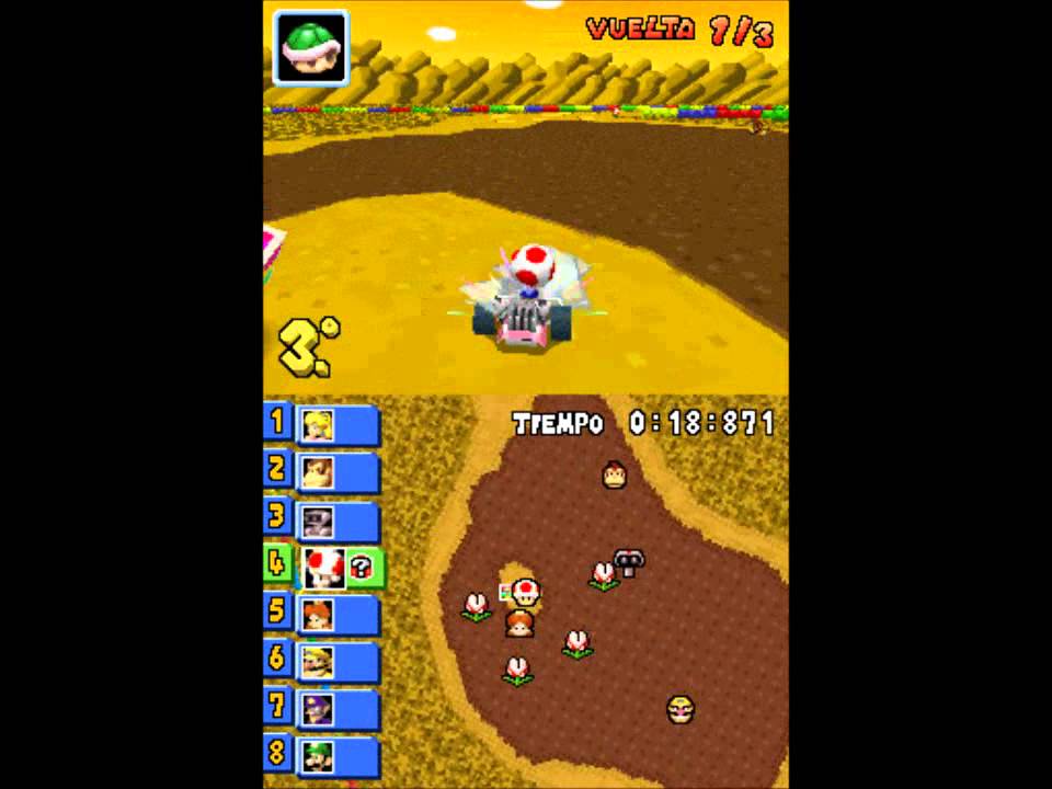 Mario Kart DS - Lightning Cup: SNES Isla Chocolate (Choco Island) - YouTube